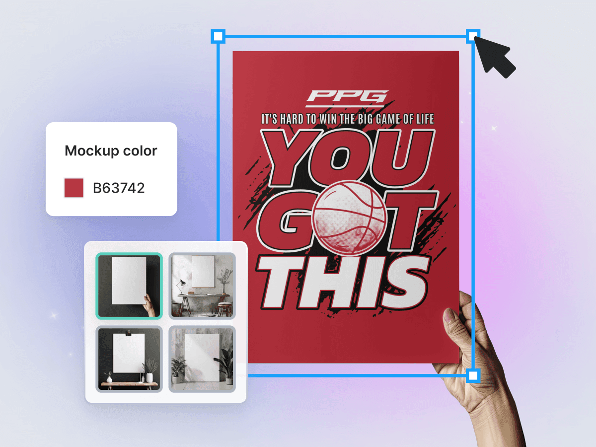 Free Online Poster Mockup Generator | Kittl